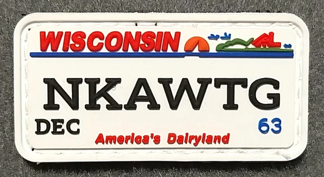 USAF 128TH ARW KC-135R Stratotanker Wisconsin ANG PVC Tab Patch on ...