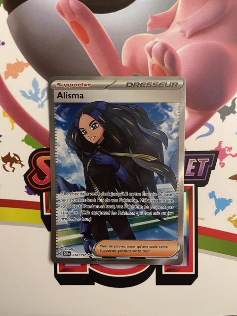 CARTE POKÉMON ALISMA FULL ART SECRETE 218/197 - Flammes Obsidiennes ...
