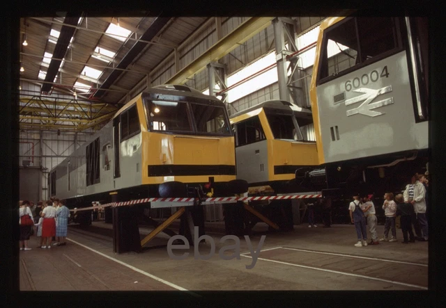ORIGINAL 35MM SLIDE- Class 60 locos 60004/05 new at Brush works ...
