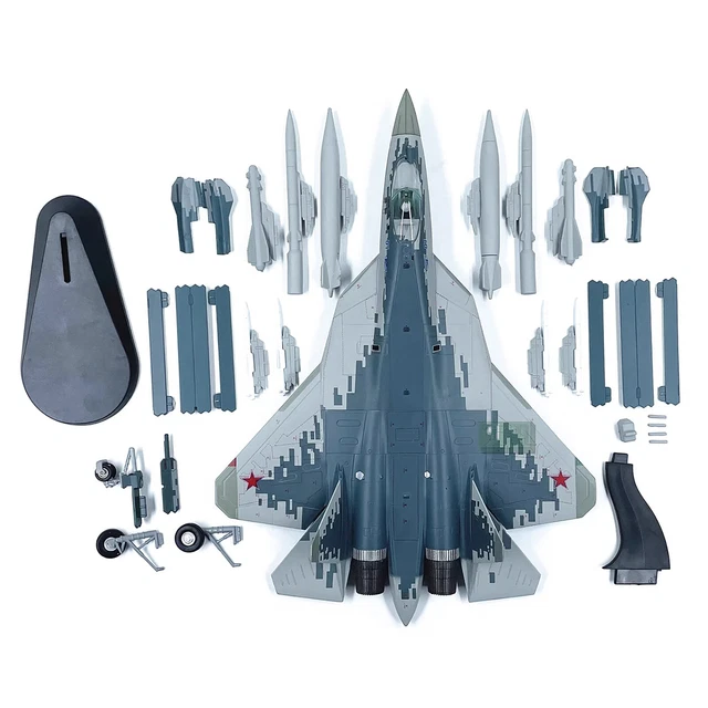 ALLOY 1/72 SCALE Russian Air Force Sukhoi Su-57 Fighter Model Plane Toy ...