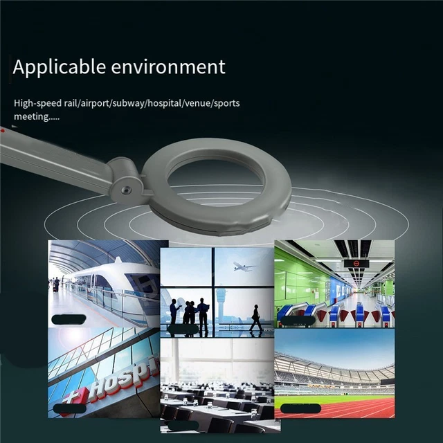 HANDHELD METAL DETECTOR with Red Light and Buzzer for Treasure Hunting ...