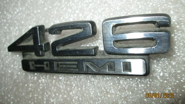 426 HEMI EMBLEM Badge Flag 1966 - 1967 Dodge Charger Coronet Rt ...