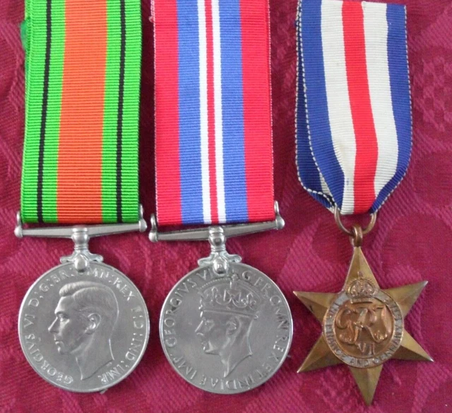 WORLD WAR II Medal Group of Three as issued, FREEPOST £32.00 - PicClick UK
