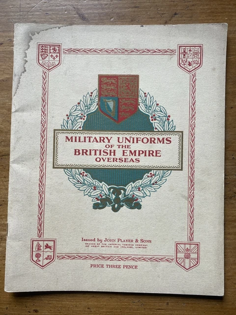 JOHN PLAYER CIGARETTE Cards Military Uniforms of British Empire ALBUM ...