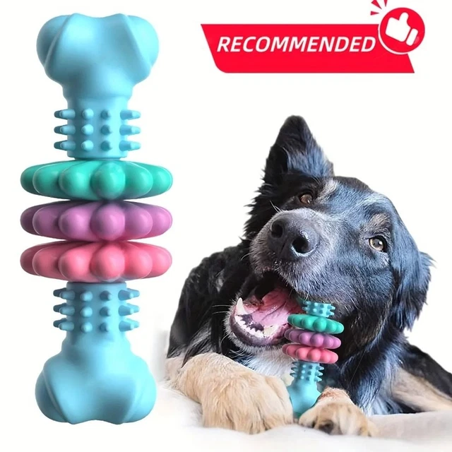 GEOMETRIC PATTERN INDESTRUCTIBLE Chew Toy Teeth Cleaning Toy Dog ...