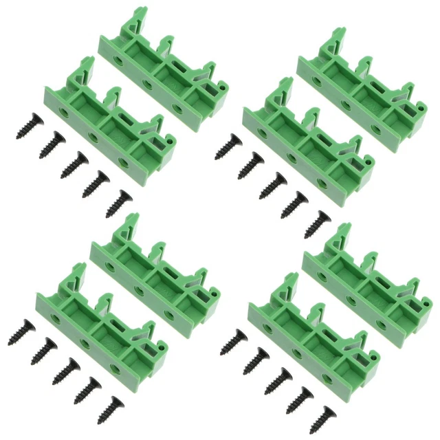 10 SETS CLIPS for DIN Rail Pcb Mounting Adapter Circuit Board Holder ...