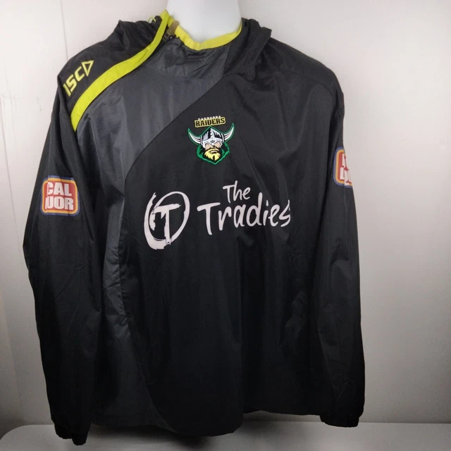 TEAM NRL ISC 2004 Canberra Raiders Rugby Hooded 1/4 Zip Windbreaker ...