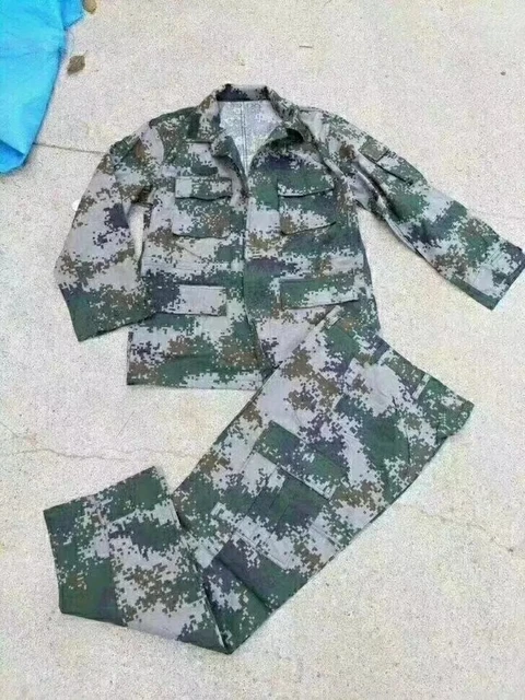 CHINA ARMEE MILITÄRÜBERSCHUSS PLA Typ 07 Uniform ACU BDU Sommer Wald ...