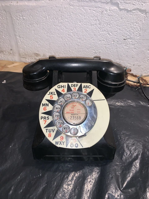 VINTAGE GPO BAKELITE E1 164 PYRAMID TELEPHONE With Box Bell Call ...