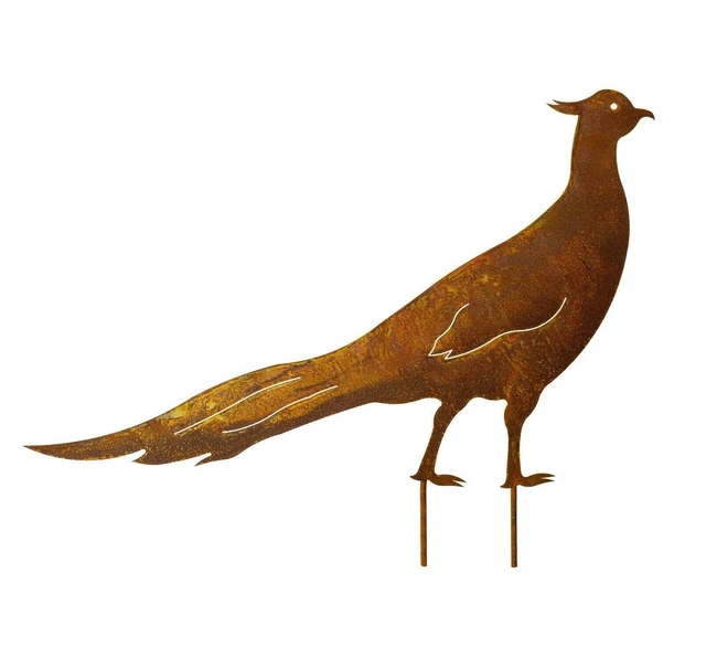 EDELROST GARTENDEKO FASAN - Gartenstecker Rost - Deko Garten ...