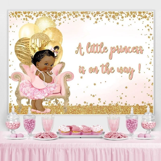 A LITTLE PRINCESS Is On The Way Baby Shower Backdrop $35.97 - PicClick AU