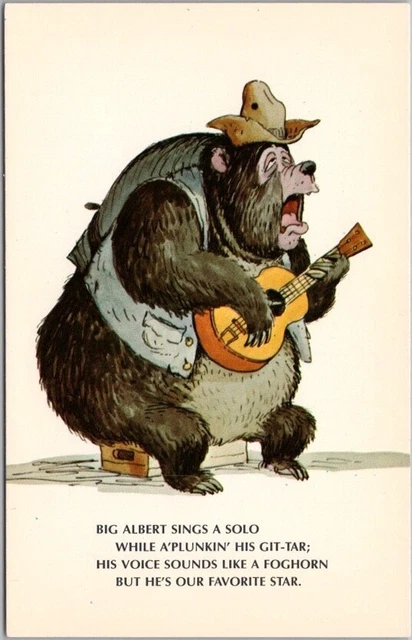 WALT DISNEY WORLD Orlando Postcard Country Bear Jamboree "Big Albert ...