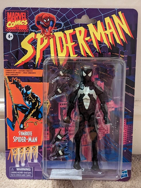 MARVEL LEGENDS RETRO Series Symbiote Spider-Man 6 inch Action Figure ...