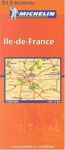 CARTE ROUTIERE : Ile-de-France, N? 11513, Cartes REGIONAL Michelin EUR ...