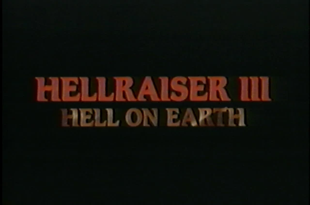 HELLRAISER III: HELL ON EARTH [1992] (CFP Video) | Vintage Horror | VHS ...