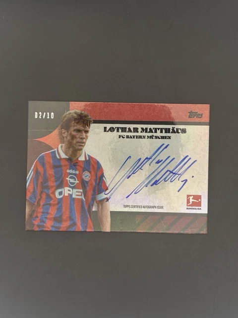 TOPPS 23/24 LOTHAR Matthäus Curated Set Lothar Matthäus /10 On Card ...