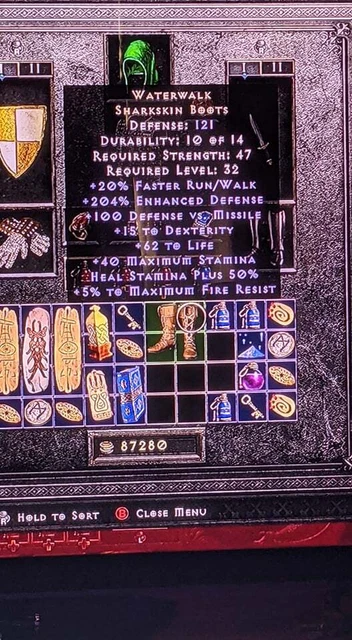 DIABLO 2: RESURRECTED WATERWALK BOOTS D2R XBOX/PS4-PS5-PLAYSTATION ...