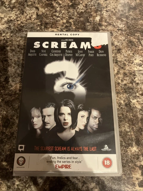 SCREAM 3 HORROR Film Ex Rental Movie VHS Video Big Case £10.80 ...