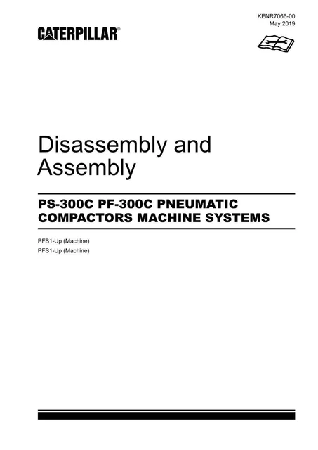 CATERPILLAR PS-300C PF-300C Compactor Disassembly Assembly Service ...