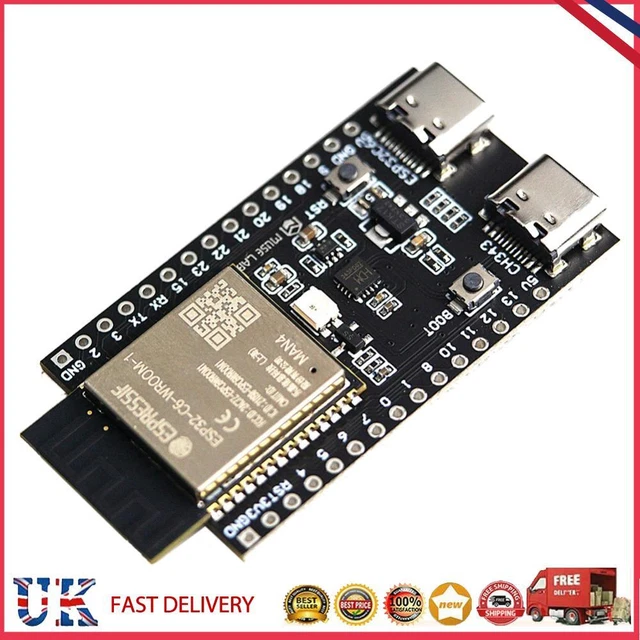 Esp32 C6 Minimum System Board Dual Type C Esp32 C6 Wroom 1 Core Board