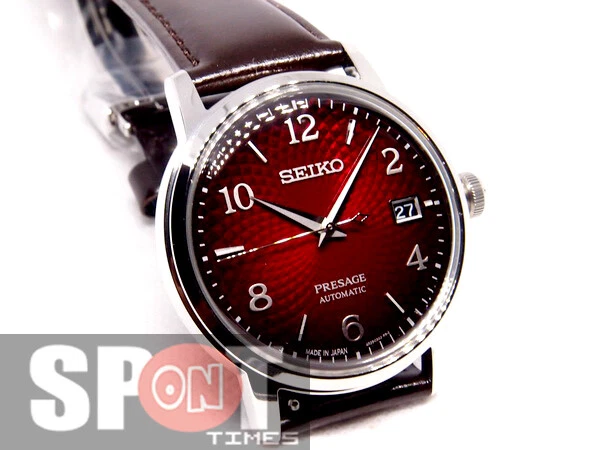 SEIKO PRESAGE COCKTAIL Negroni Burgundy Automatic Ladies Watch SRPE41J1 ...