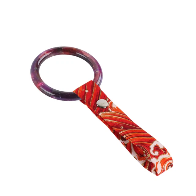 CAR ACCESSORY JDM Round TSURIKAWA Galaxy Ring Handle Strap Nylon Red ...