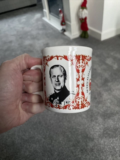 QUEEN ELIZABETH SILVER Jubilee 1952-1977 Joseph Terry&sons Of York Mug ...