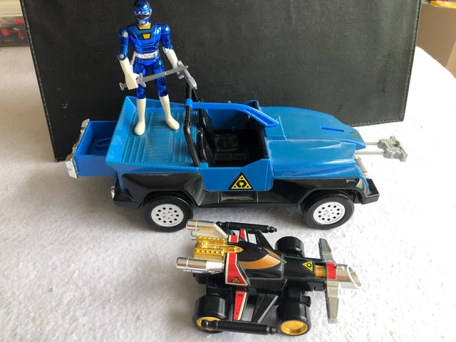 POWER RANGERS TURBO Storm Blaster Jeep + Rare TURBINE LASER weapon ...