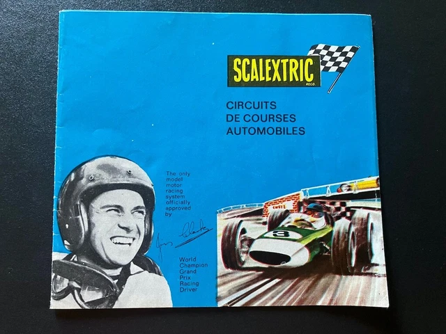 SCALEXTRIC CATALOGUE DEPLIANT Circuits Électriques Voitures Années 60 ...