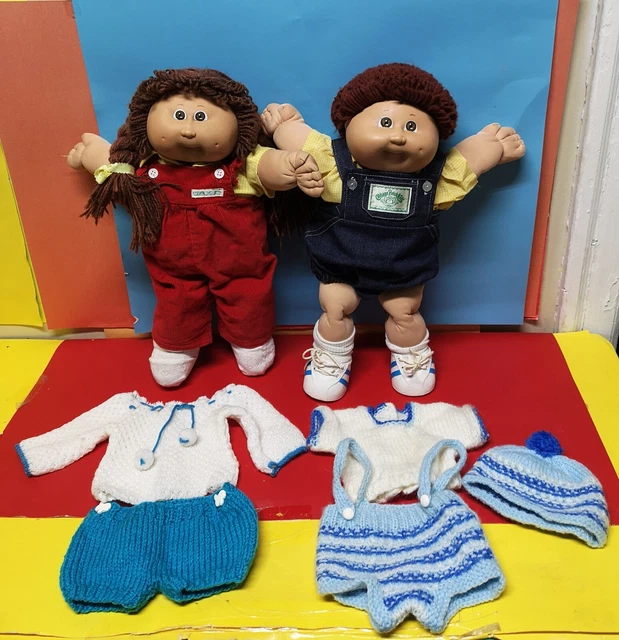 Vintage 1982 Adorable Twin Cabbage Patch Dolls 90 00 Picclick Ca