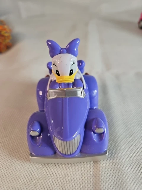 DISNEY DAISY CAR Plastic Mickey Mouse Clubhouse Pull Back Car 4x2 Toy ...