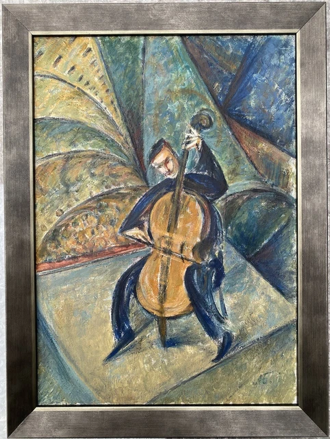 ALTE ABSTRAKTE KOMPOSITION, Avantgarde Gemälde Öl auf Leinwand sign. A.Bogomasow EUR 7.199,10 ...