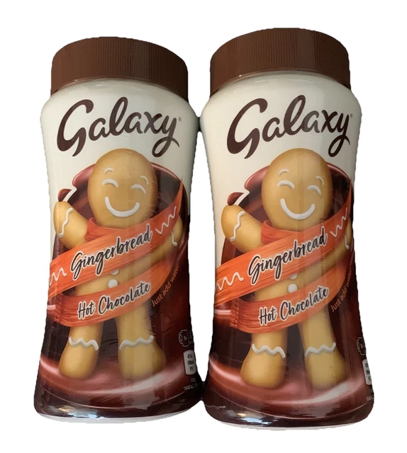 GALAXY GINGERBREAD HOT Chocolate Powder 2 x 275g Tubs £13.50 - PicClick UK
