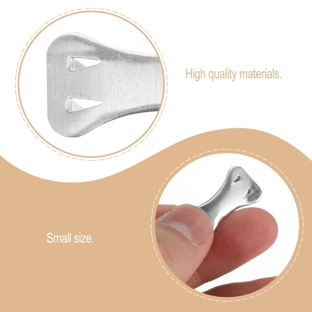 100 PCS ALUMINUM Replaceable Metal Clasps Clips for Compression ...