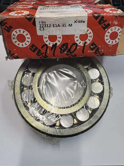 22312 BEARING 22312-E1A-XL-M FAG 60 x 130 x 46mm SPHERICAL ROLLER New ...