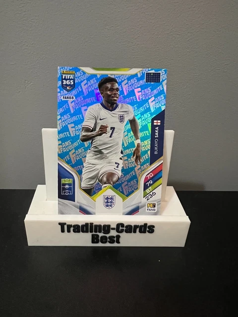 PANINI ADRENALYN XL FIFA 365 2026 PARALLEL Fans Favourite Blue Bukayo ...