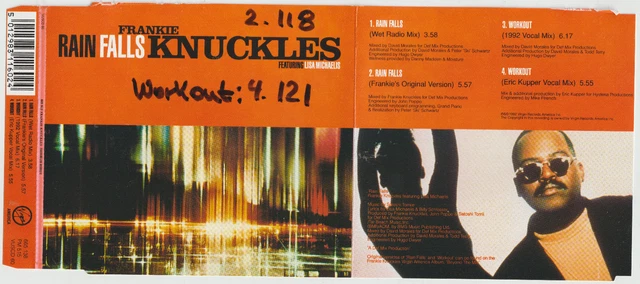 MAXI-CD FRANKIE KNUCKLES - Rain falls/Workout (1992) 4 Track EUR 1,00 ...