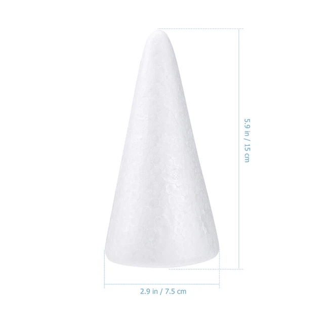 30PCS CONE SHAPED Foam Cones Crafts Foam Cone Shape Foams Cones Foam ...