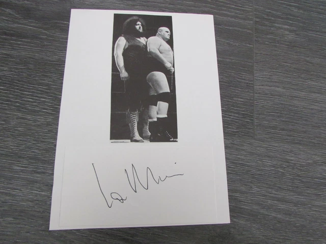 IAN BULLY BOY Muir WRESTLER 1970's ITV Sport UK Wrestling HAND SIGNED ...
