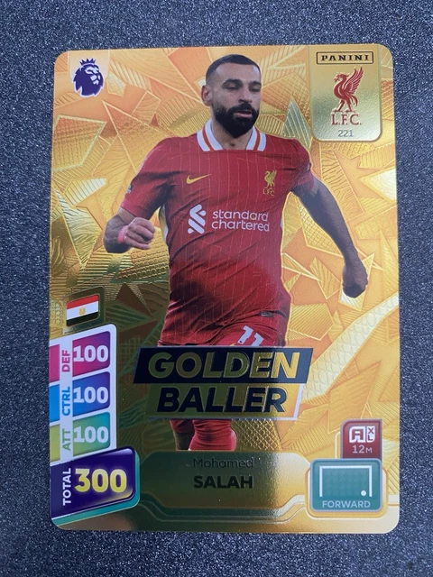 PANINI ADRENALYN XL Plus 2025 - Golden Baller - Mohamed Salah ...