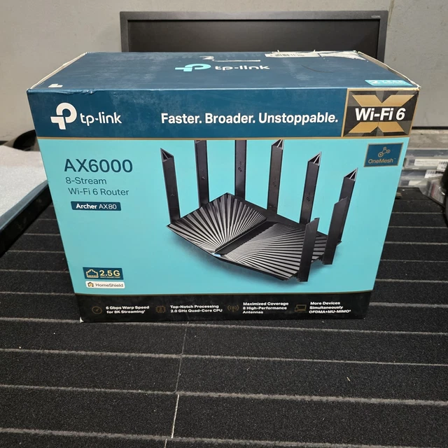 TP-LINK ARCHER AX80 Dual-Band AX6000 Wi-Fi 6 Router $55.00 - PicClick