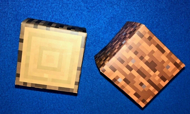 JAZWARES MINECRAFT PAPERCRAFT Cardboard Blocks Farmland and Log Blocks ...