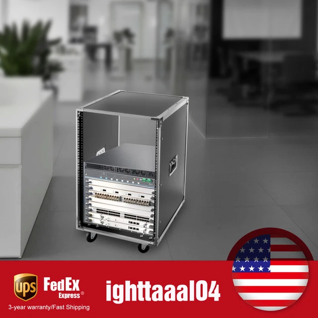 16U SERVER RACK Open Frame Rolling Network Data Rack 19 inch W/ Casters ...