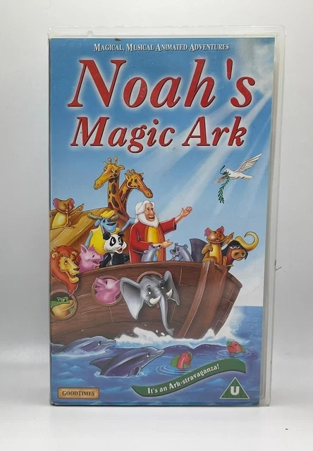 NOAH'S MAGIC ARK VHS Video Tape Childrens Animation Bible Story Vintage ...