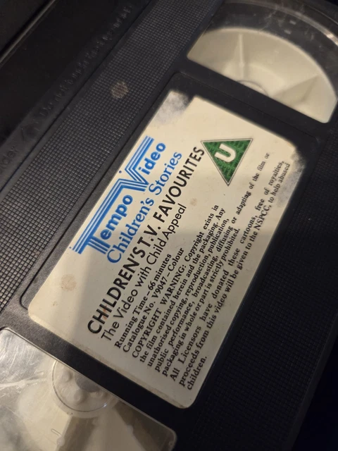 NSPCC CHILDREN'S TV Favourites Cartoons Animation VHS Video Cassette ...