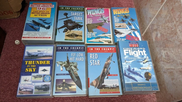 A COLLECTION OF Aircraft VHS Tapes £10.00 - PicClick UK