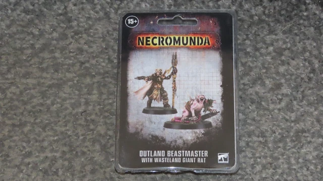 GAMES WORKSHOP WARHAMMER 40k Necromunda Outland Beastmaster with Giant ...