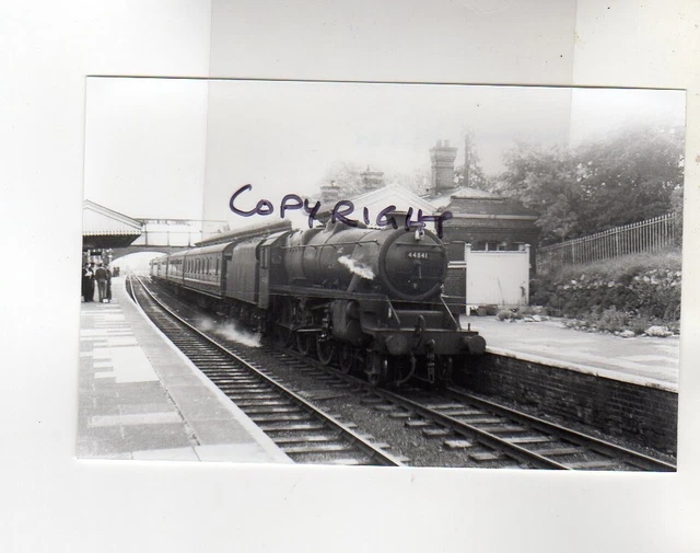 RAIL PHOTO LMS 460 Black 5 44841 Droitwich Spa station worcestershire ...