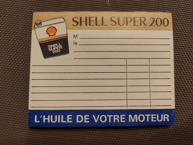 ANCIEN CARNET SHELL supershell huile moteur EUR 5,00 - PicClick FR