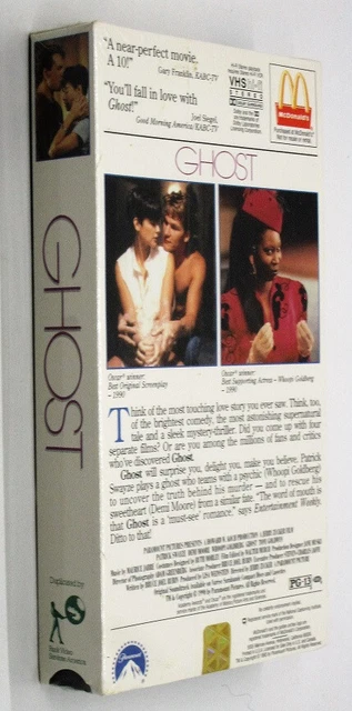 GHOST VHS NEW Sealed McDonald's Promo Tape Patrick Swayze Demi Moore ...